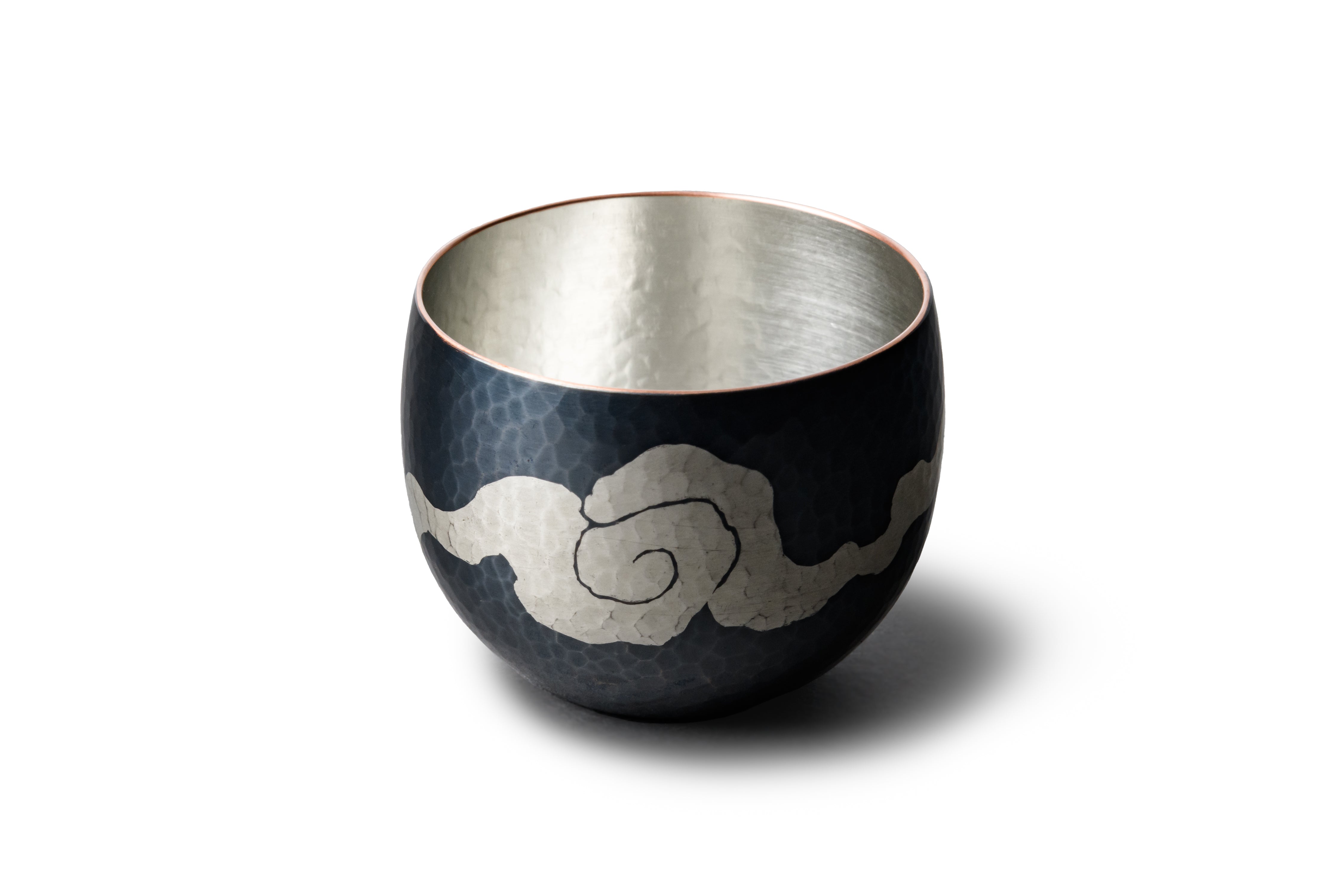 Yatake Jun - Copper sake cup, monochrome 3