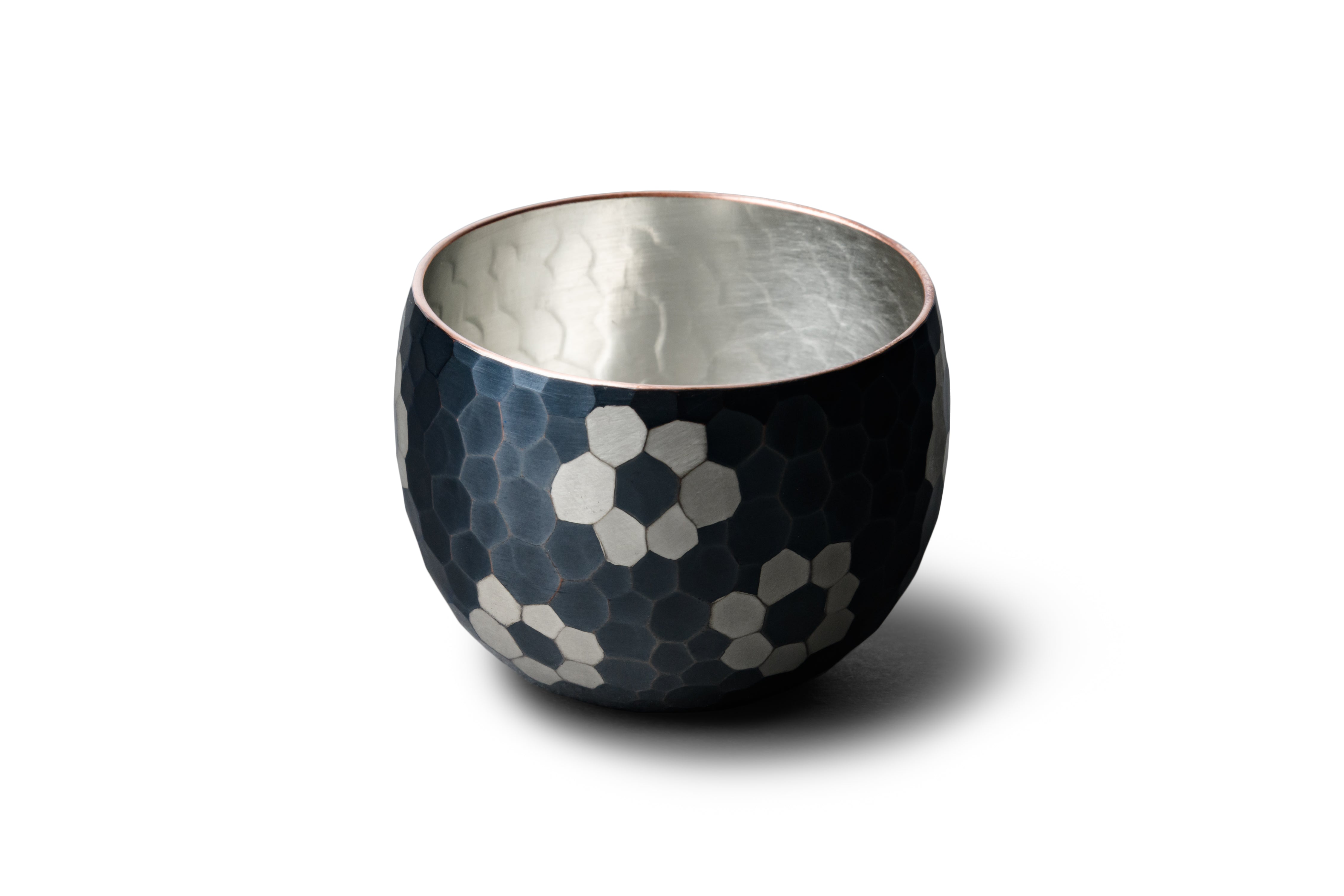Yatake Jun - Copper sake cup, monochrome 7-